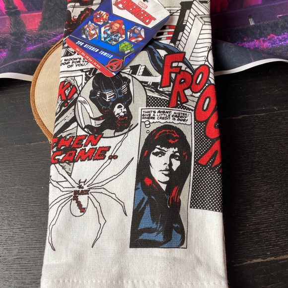 Marvel | Kitchen | Marvel Avengers 2pk Kitchen Towels Black Widow Comic ...